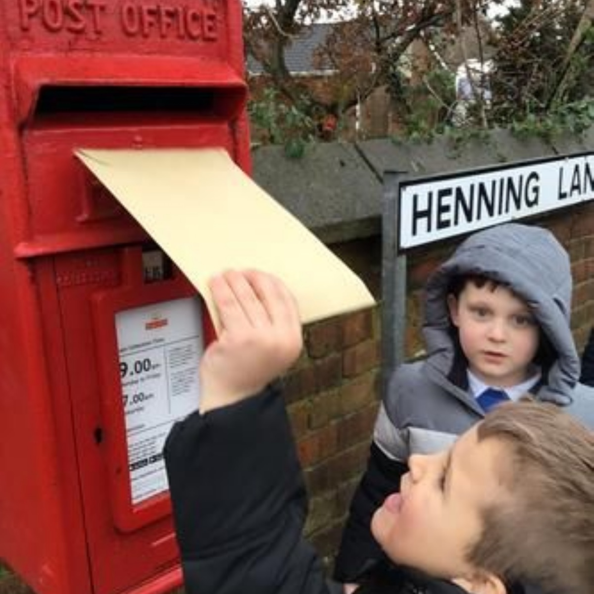 Mapplewells Primary School - Foundation Post Box visit
